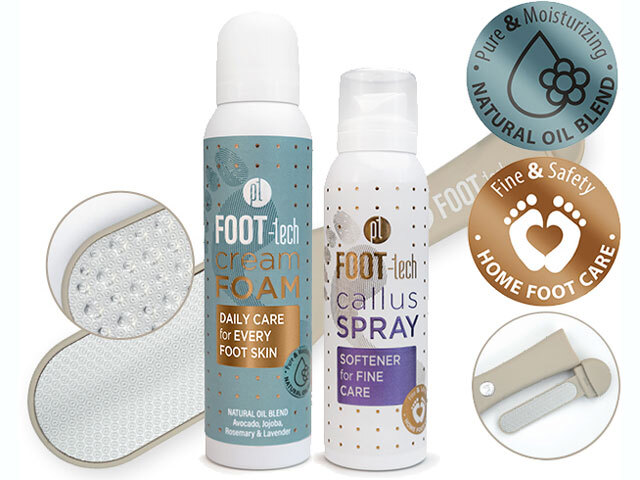 FOOT-tech Cream Foam – Daily Care a Callus Spray s pilníkem Magnum